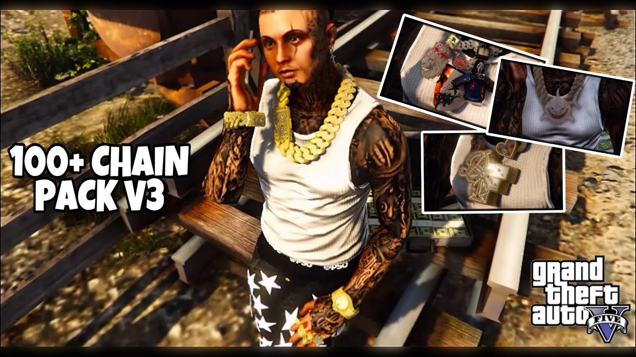 Made A 100+ Custom Chain Pack V3 In GTA (FiveM) | Blender 3D Modeling ...