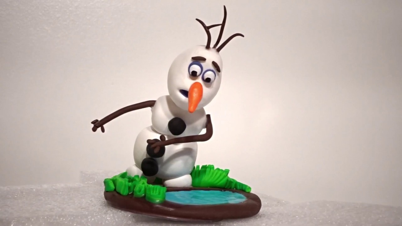 OLAF from Frozen (Polymer Clay tutorial) - YouTube