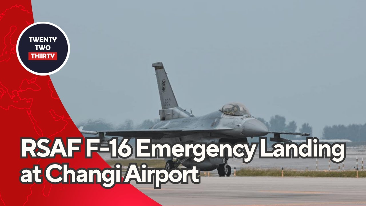 Republic of Singapore Air Force F-16 Emergency Landing at Changi ...