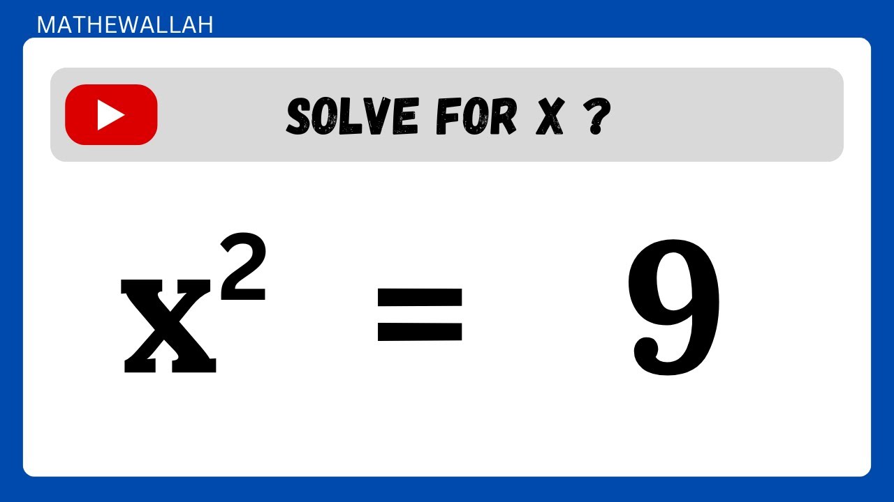 Two Ways To Find The Value Of X | Solve For X | Basic Math | #youtube ...
