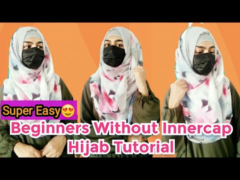 Beginners Hijab Tutorial | Matching Undercap Hack | Hijab Tutorial for School and College - YouTube