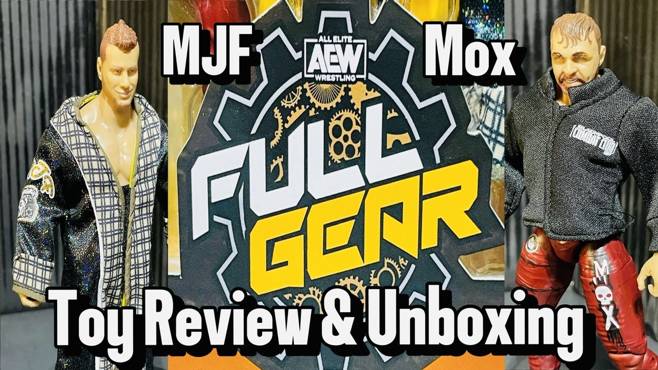 AEW Full Gear Jon Moxley & MJF Toy Review & Unboxing Exclusive ...