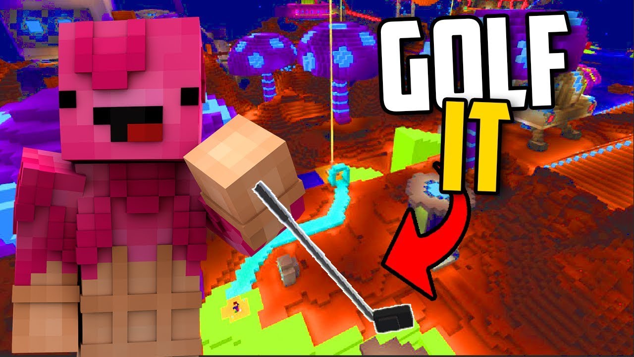 👉 ¡GOLF IT EN MINECRAFT! 👈 MAPA DE GOLF MINECRAFT 1.6 - YouTube