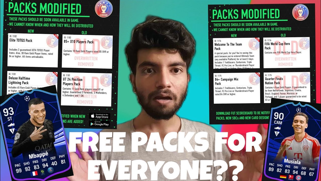 FREE 85 PLAYER PACKS FOR EVERYONE?- EAFC 24 NEW PROMO UEFA TOTGS?😲🔥 ...