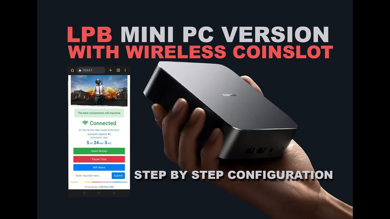 LPB MINI PC VERSION STEP BY STEP TUTORIAL WITH WIRELESS COINSLOT 2024 ...