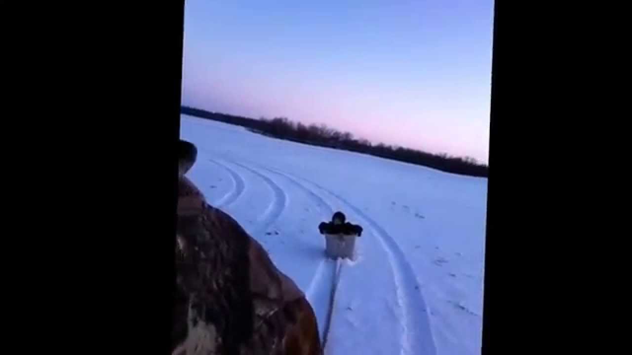 Redneck sledding - YouTube
