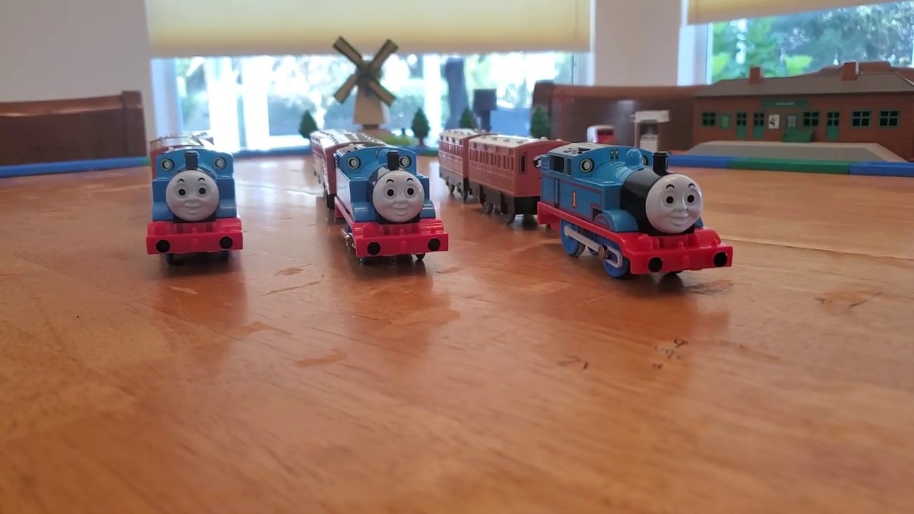 Talk N Action Thomas x3 American, British, Japanese - YouTube