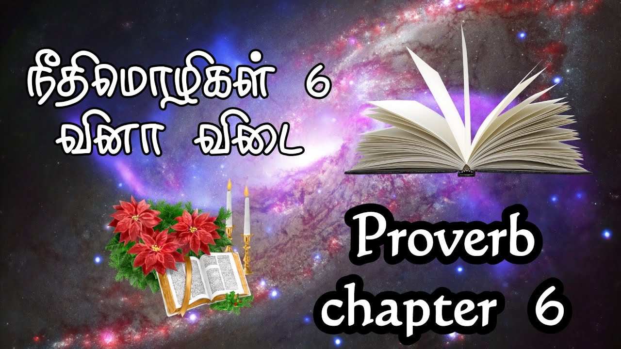 Proverbs chapter 6 - நீதிமொழிகள் 6 ஆம் அதிகாரம் வினா விடை #bible # ...