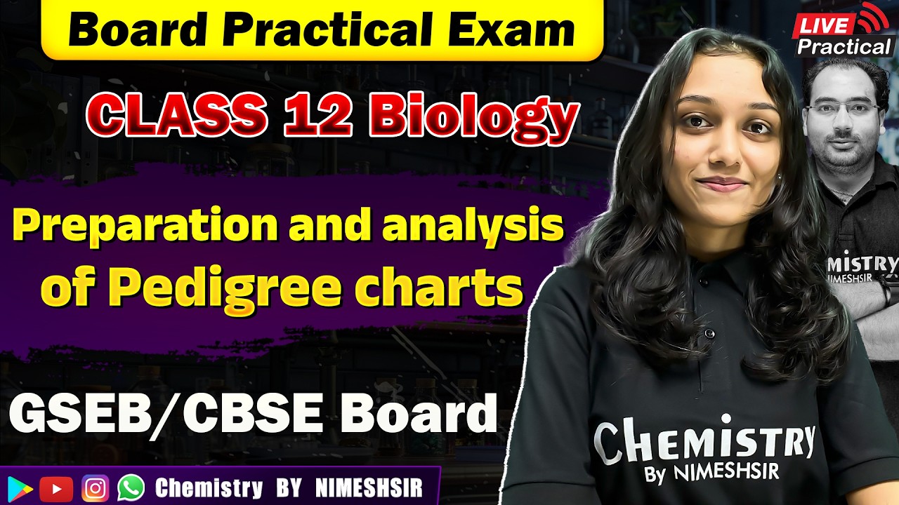 Class 12 Biology Practical | How to Prepare Pedigree Charts ...