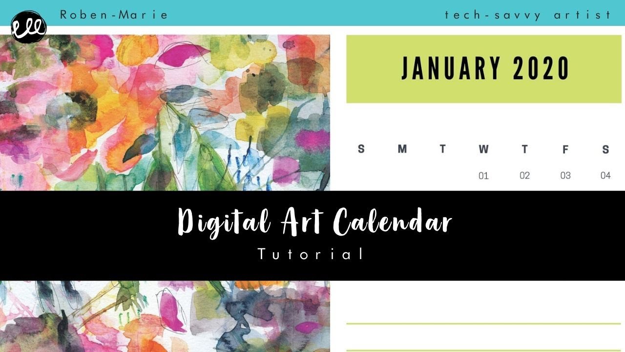 How to Create a Digital Art Calendar in Canva - YouTube