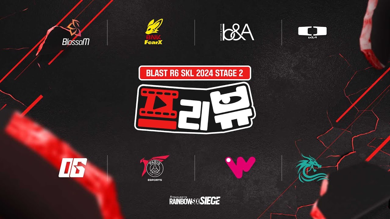 2024 BLAST R6 SKL STAGE2 프리뷰쇼 (출연진: 하품, 신일, 박재현) - YouTube