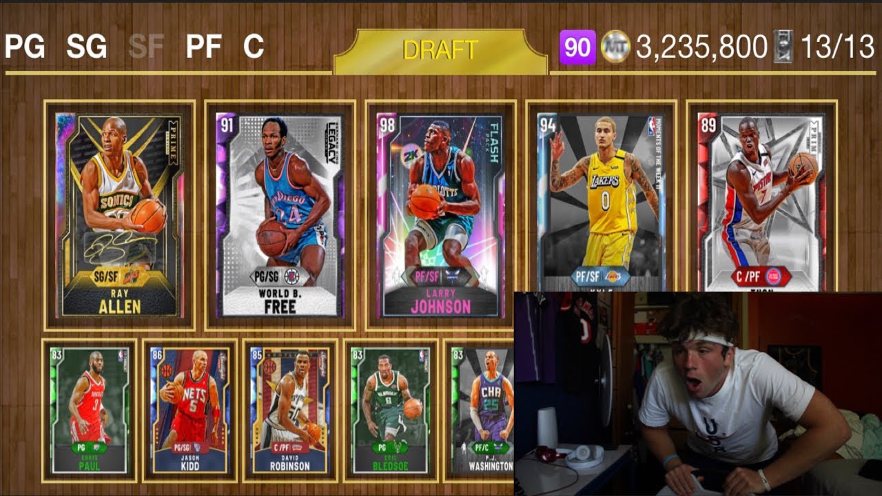 DRAFTING A 90 RATED TEAM! NBA 2K20 DRAFT - YouTube