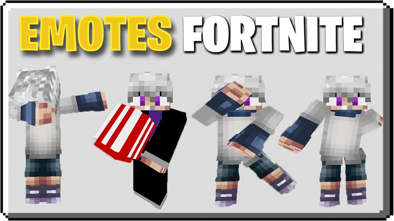 👉 EMOTES para MINECRAFT PE 1.14.60 ANIMACIONES DE FORTNITE para ...