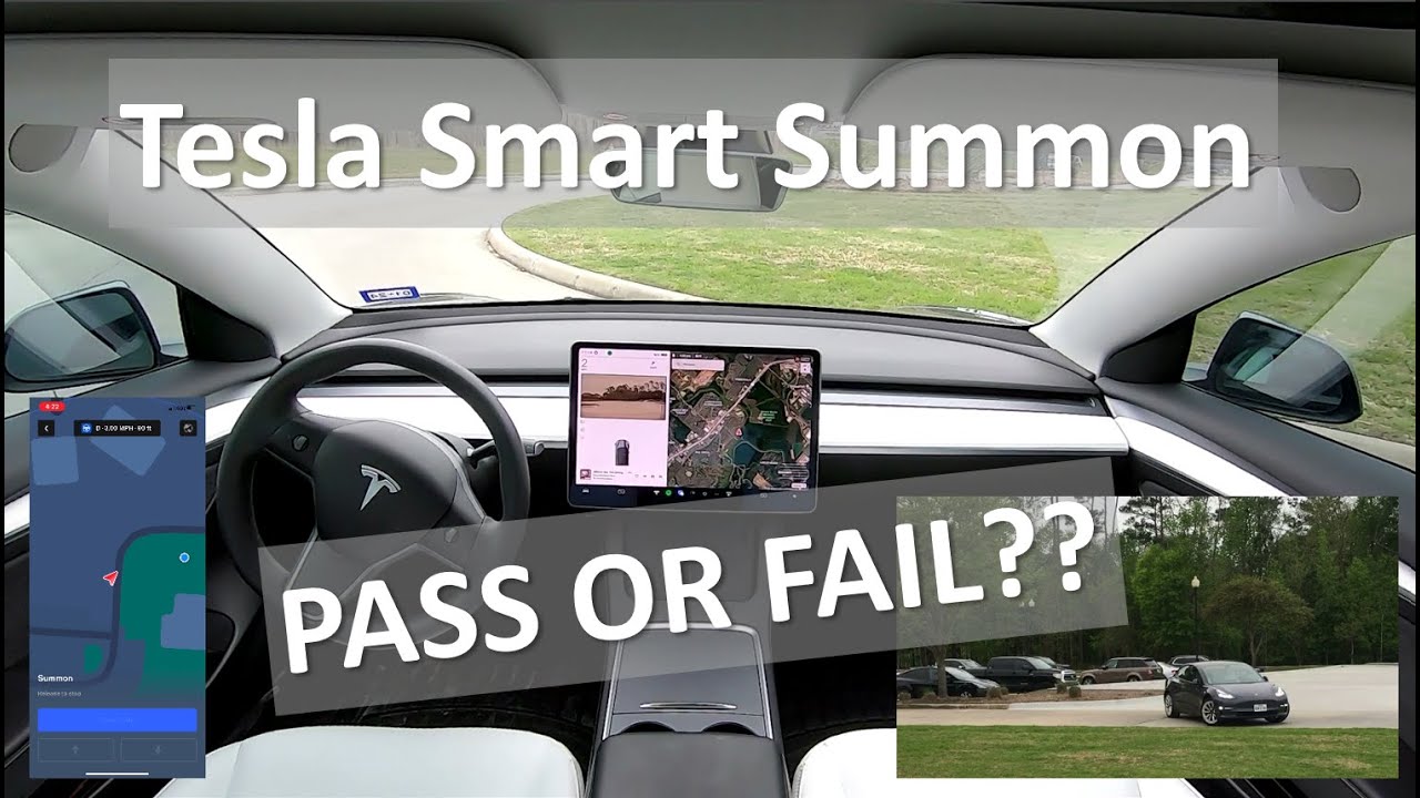 Tesla Smart Summon finds its way - YouTube