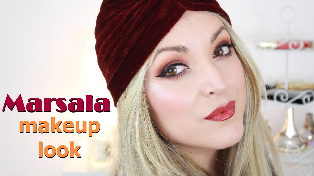 MARSALA makeup look - Šminkerica collab - YouTube