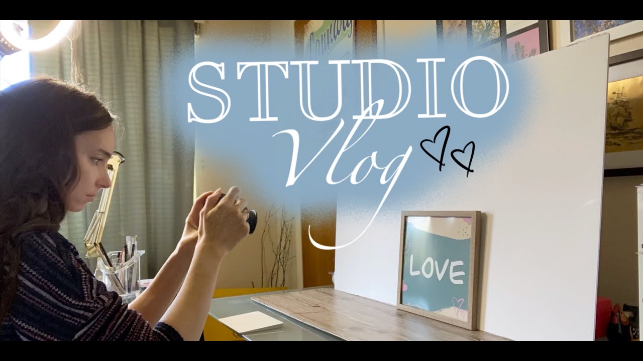STUDIO VLOG ︎ New art prints * Taking photos for Etsy - YouTube
