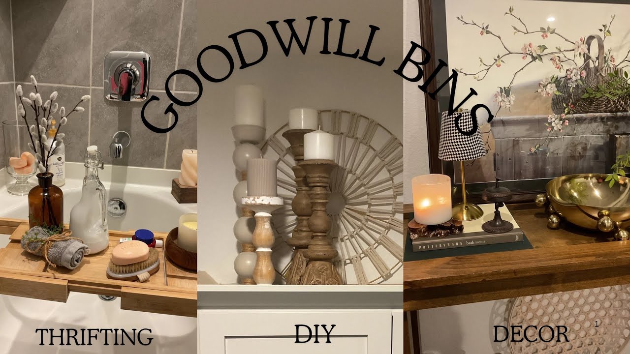 GOODWILL BINS||THRIFTING DECOR||HOME STYLING ||GIVE AWAY||EASY DIY ...