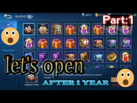 Let's open Inventory boxes after 1 year in MLBB part:1by PLAYERS - YouTube