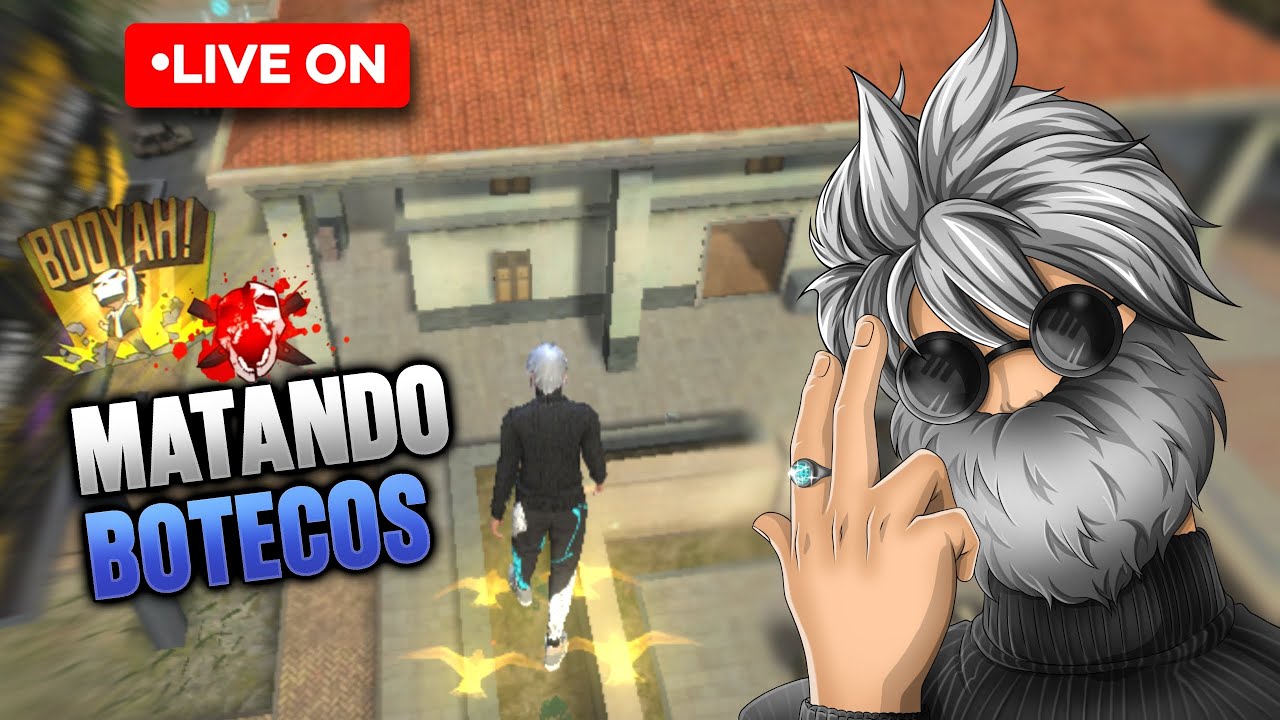 FREE FIRE AO VIVO🔵JOGANDO 1V4 COM A MELHOR SENSI🔵DEIXANDO OS MOBILE NO ...