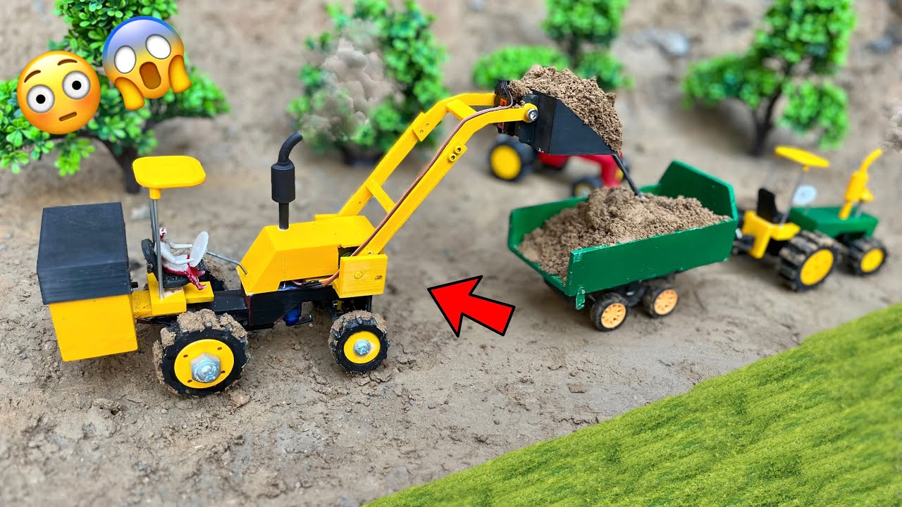 diy tractor JCB Machine | diy tractor JCB | tractor loading | water ...