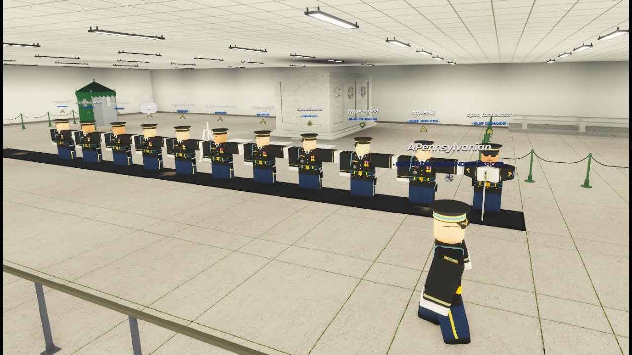 Tomb Guard Platoon Practice Inspection - YouTube