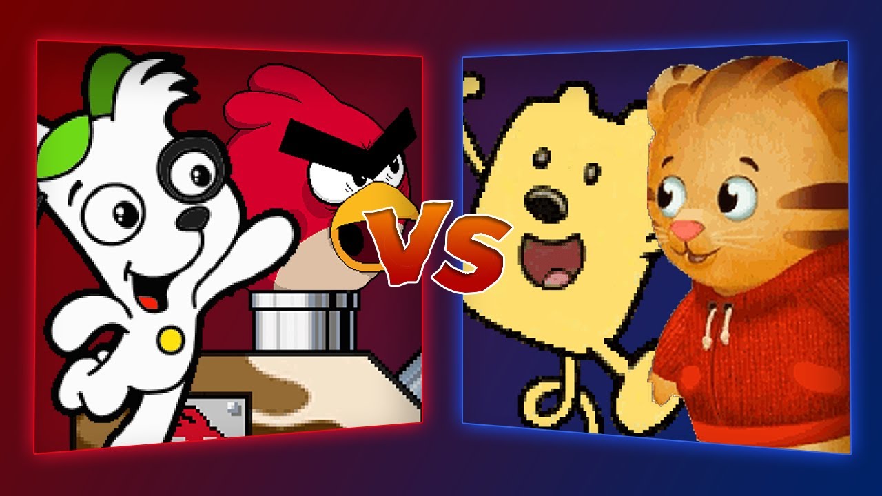 MUGEN Battle - Doki/Angry Birds Tank vs Daniel Tiger/Wubbzy - YouTube