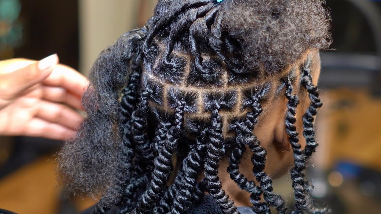 Spring Twist - Protective Style for Natural Hair - YouTube