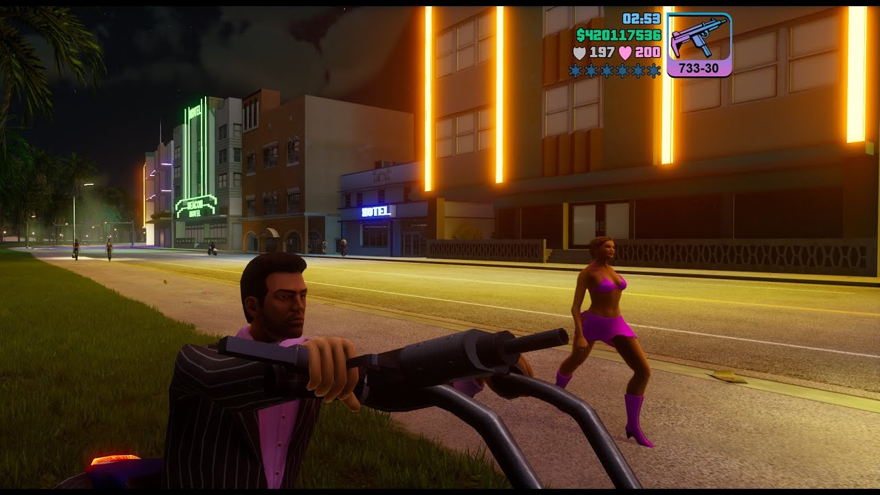 Atomic - GTA Vice City - Night Bike Tour - YouTube