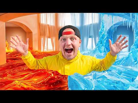 I Filled My House with LAVA vs ICE!