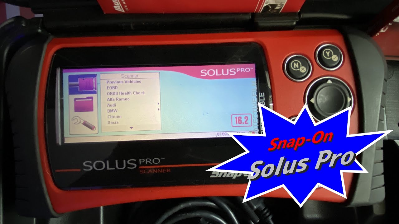 Snap-On Solus Pro 16.2 - Ebay - YouTube