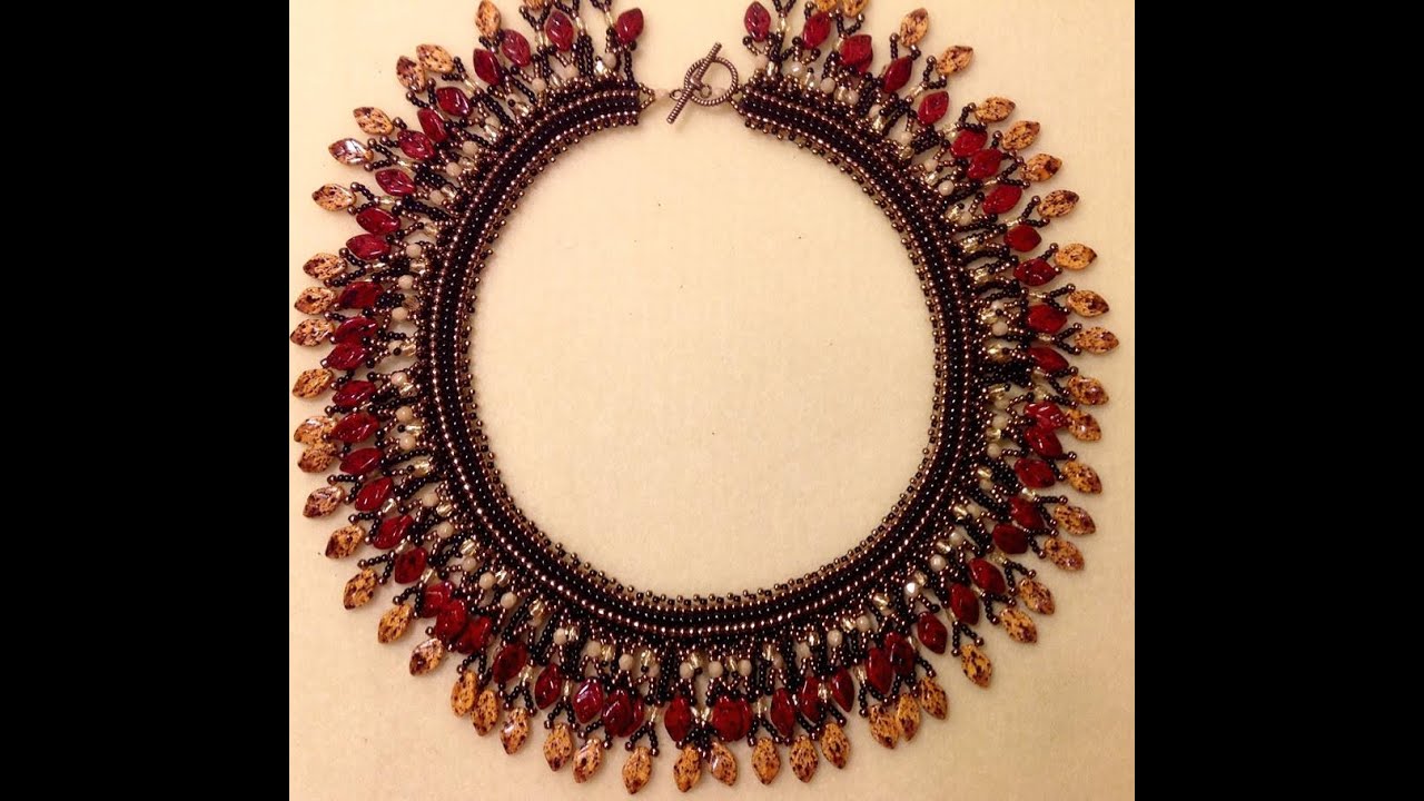 Falling Leaves Necklace Tutorial - YouTube