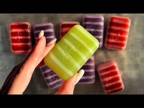 🍬 Doxa candy soap ASMR 🍭 Soaked • Washing • Foam • Sponge 🧽 - YouTube