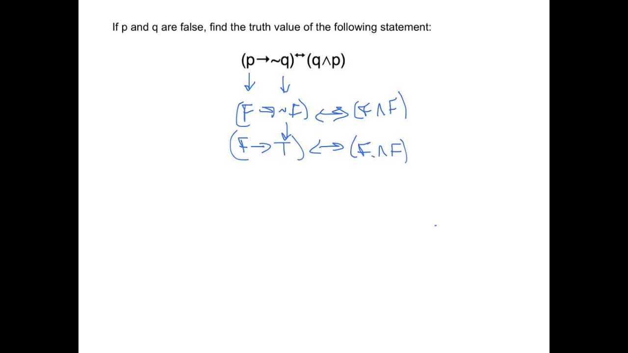 Finding The Truth Value Of A Statement Example 4 YouTube finding-the-truth-value-of-a-statement-example-4-youtube