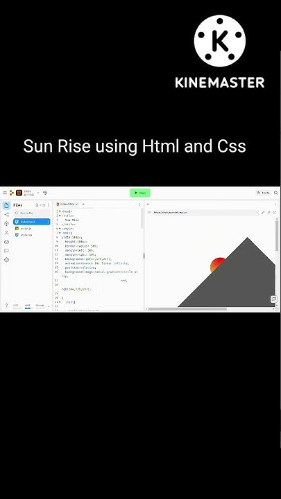 Sun Rise Using HTML and CSS 🏜🏜💫💫||#shorts|#html #youtubeshorts #youtube - YouTube