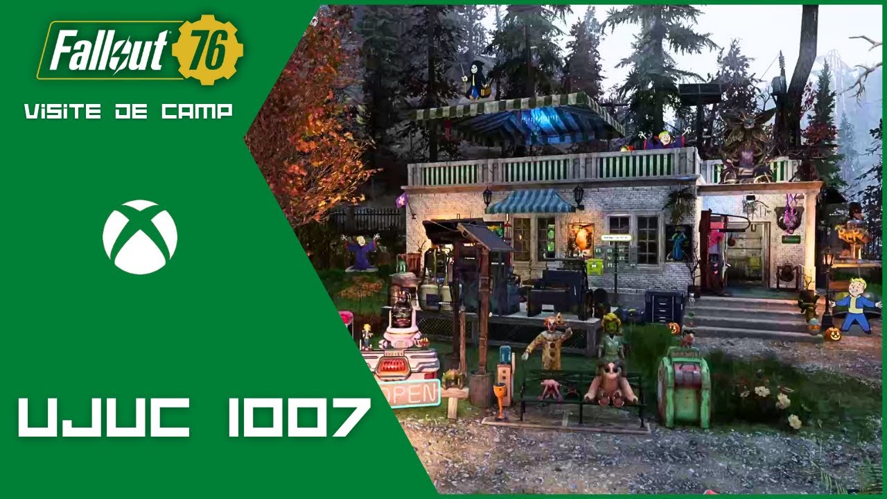 VUE SUR GOLF- Fallout 76 VISITE DE CAMP UJUC #1007 - YouTube