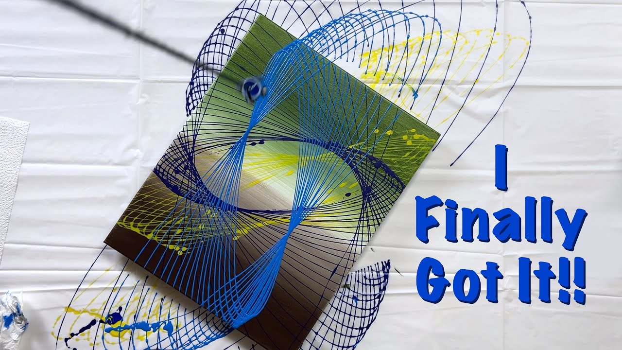 A PERFECT Pendulum Pour! 💙💛 Gradient Background With WVU Pendulum Art ...