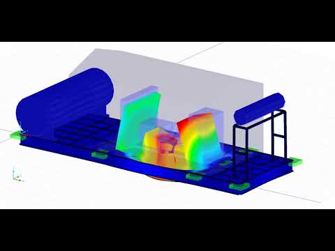 Generator Vibration Structural Skid Simulation - YouTube
