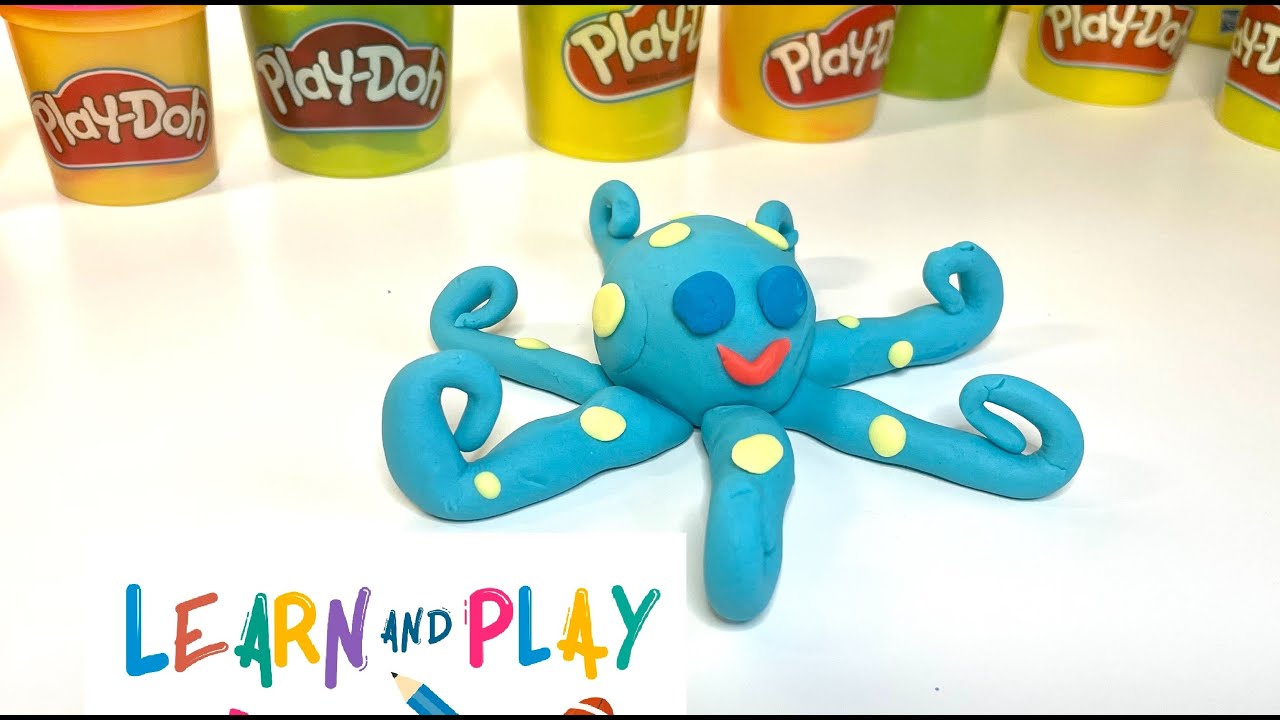 Play-Doh Making Octopus! Easy Modeling Sea World Animals - YouTube