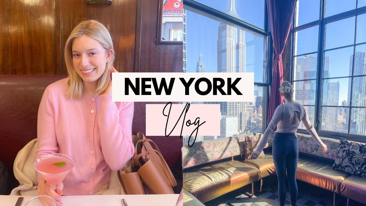 Living in NEW YORK Vlog * Rooftop Workout, Brunch, Cafes, Flower District, TriBeCa walk - YouTube
