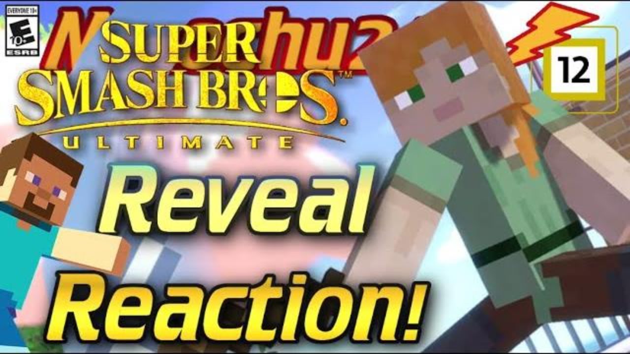 Minecraft Steve / Alex in Smash?! | Smash Bros. Fighter Reveal Reaction ...