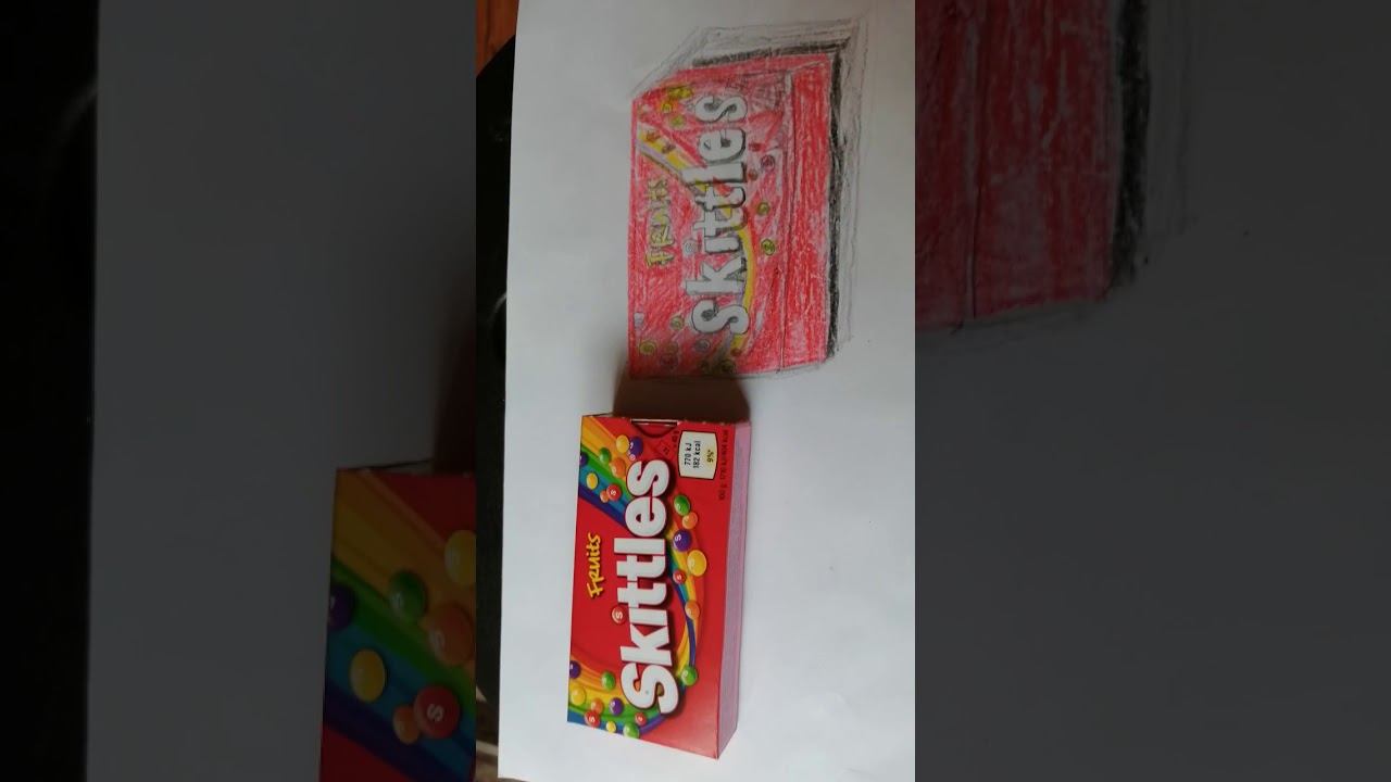 Drawing a skittle pack - YouTube