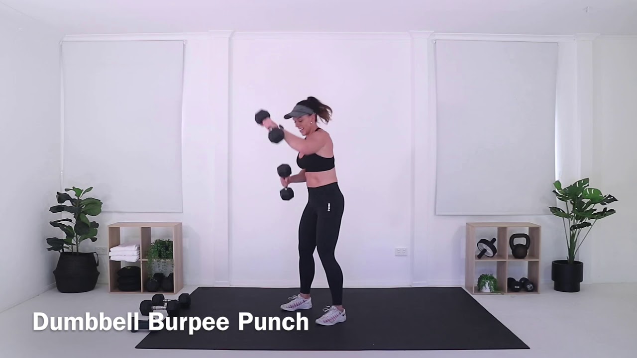Dumbbell Burpee Punch - YouTube
