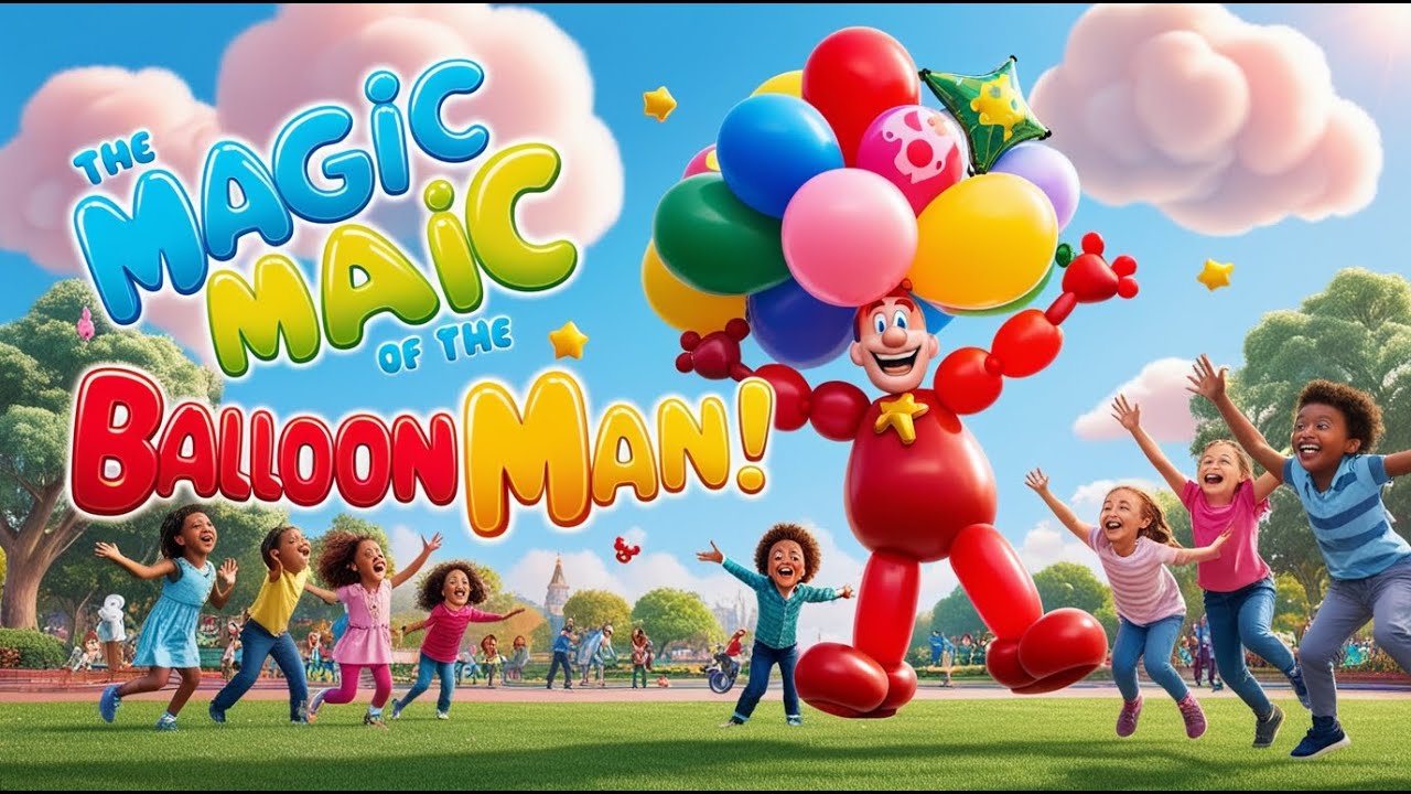 The Balloon Man | Kids English Poem | The Kids Program - YouTube