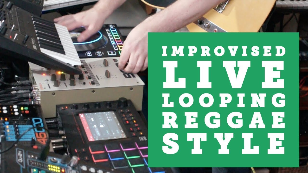 Reggae style live looping improvised music [Freestyle Jam 54] - YouTube