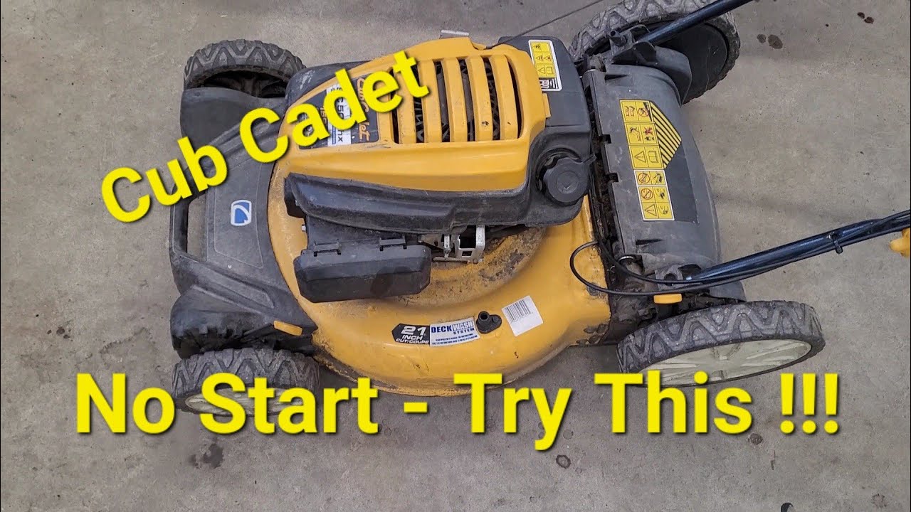 Cub Cadet Won't Start !!! Check this first. - YouTube