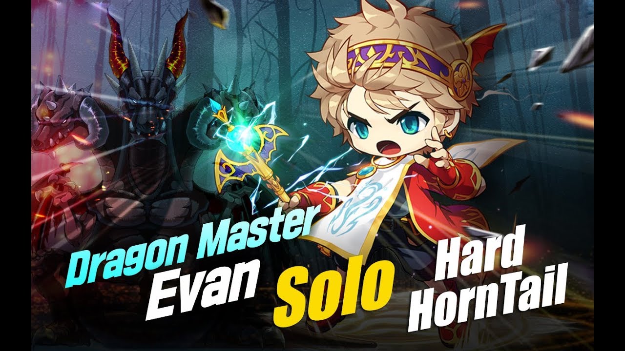 Maplestory m- Evan Solo Hard Horn Tail HHT in less than 7 mins - YouTube
