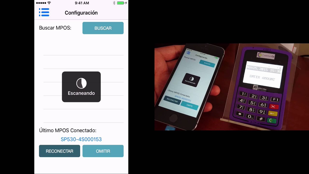 Demo iOS MPOS "SP530" - YouTube