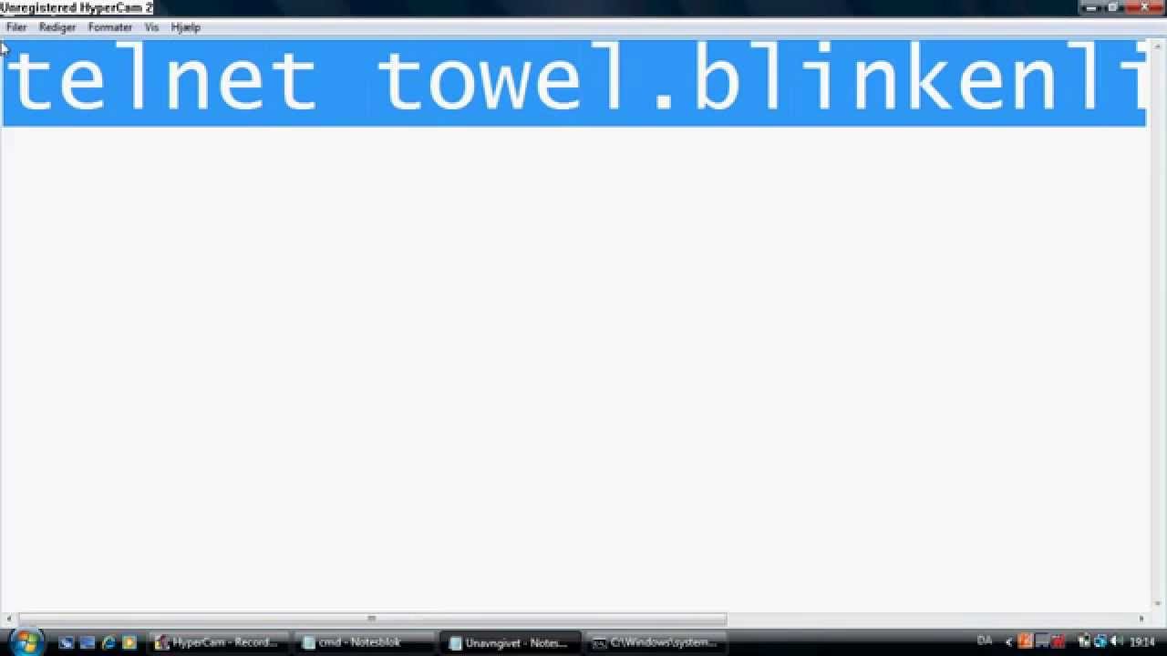 Tutorial: Cmd: How to watch star wars on CMD ! - YouTube