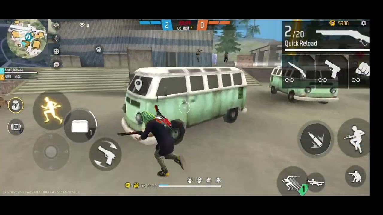 bayuan FF sama orang random jago banget VS2 VS 2 free Fire pesan grab ...