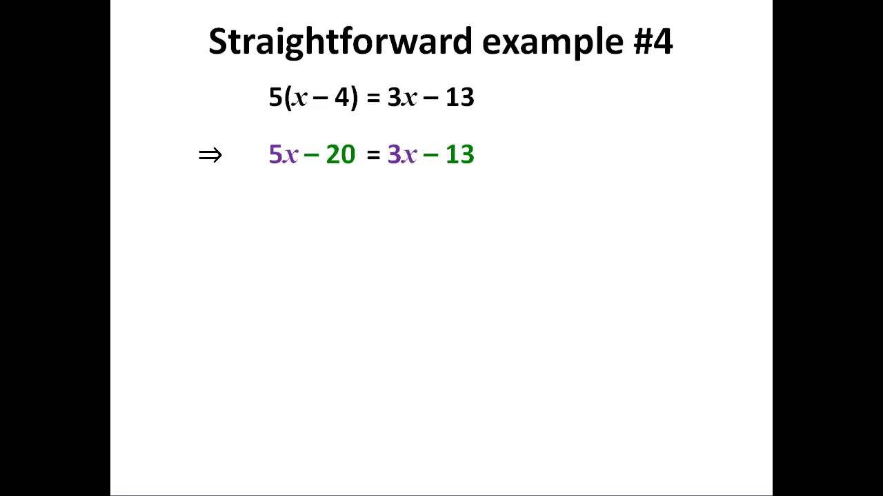 Man vs Maths Level 1 Algebra #5 -- Solving Linear - YouTube